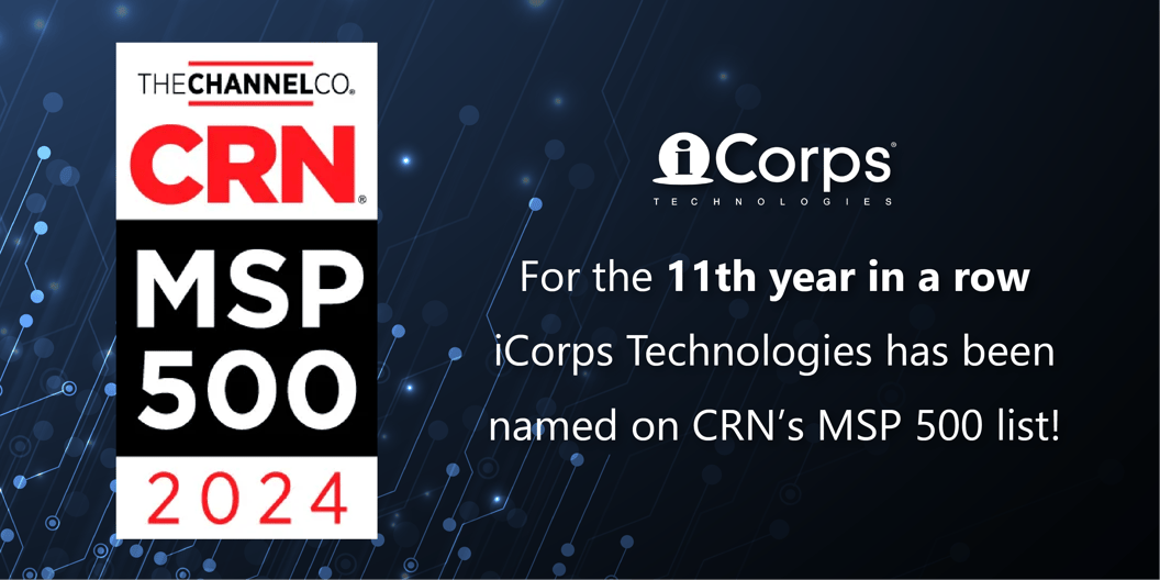 iCorps Technologies Ranked on Channel Partners 2025 MSP 501